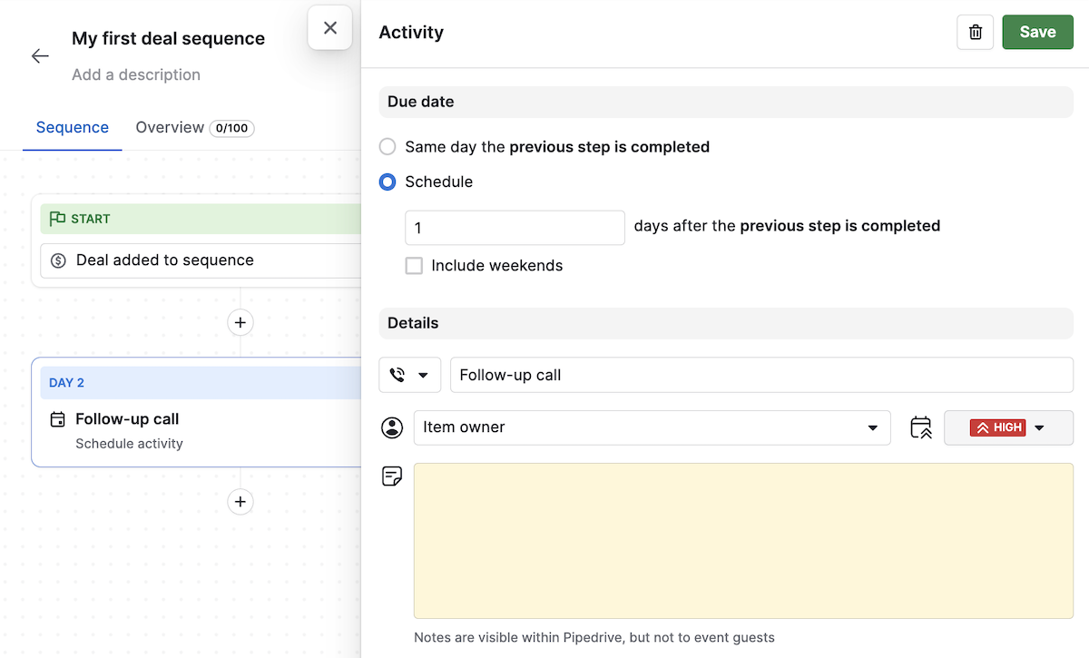 Sequences feature - Knowledge Base | Pipedrive